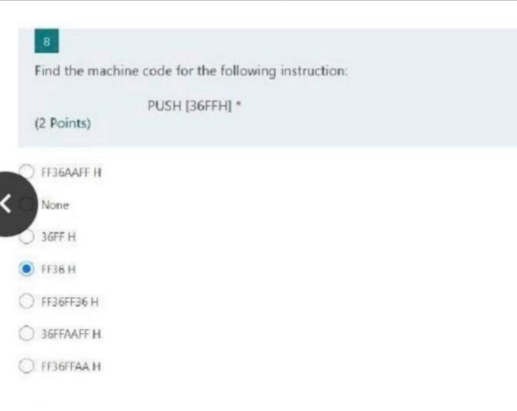 Solved 8 Find the machine code for the following | Chegg.com