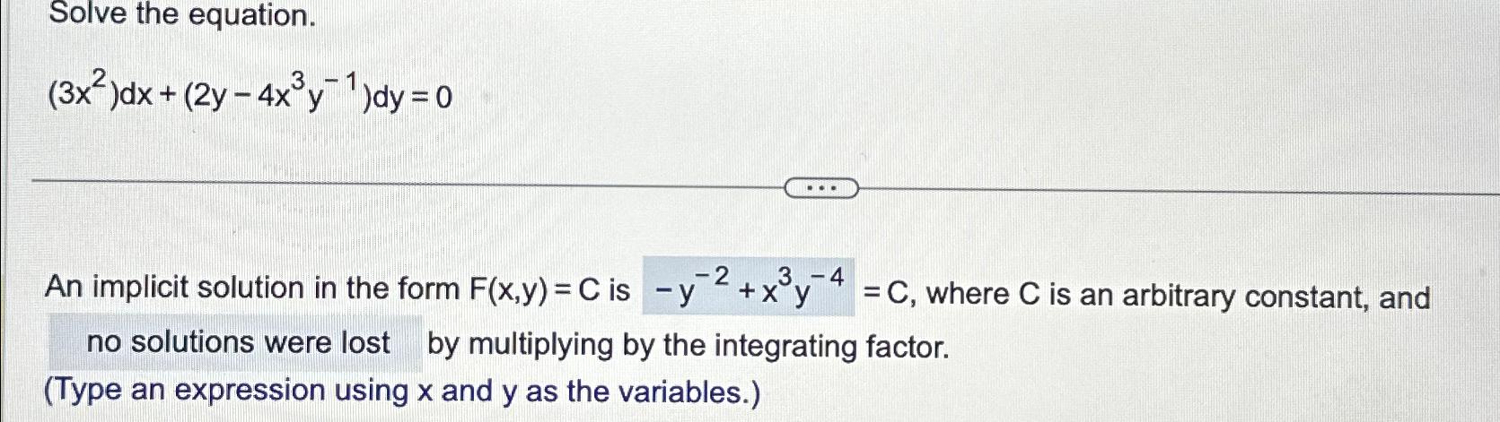 Solved Can you show how thet solution was obtained (in blue, | Chegg.com