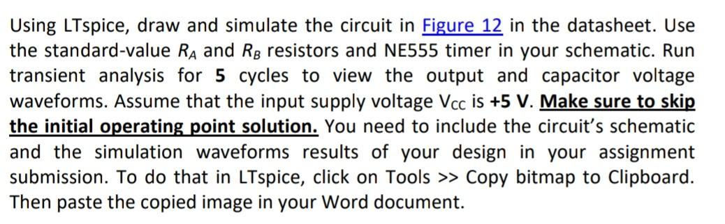 Solved Using LTspice, draw and simulate the circuit in | Chegg.com