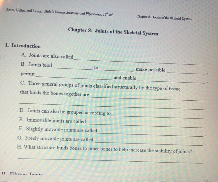 Solved Shies, Butler, and Lewis Hole's Human Anatomy and | Chegg.com