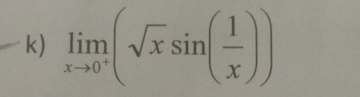 Solved limx→0+(xsin(x1)) | Chegg.com