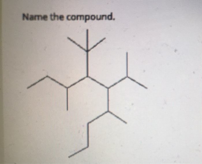 Solved Name the compound. | Chegg.com