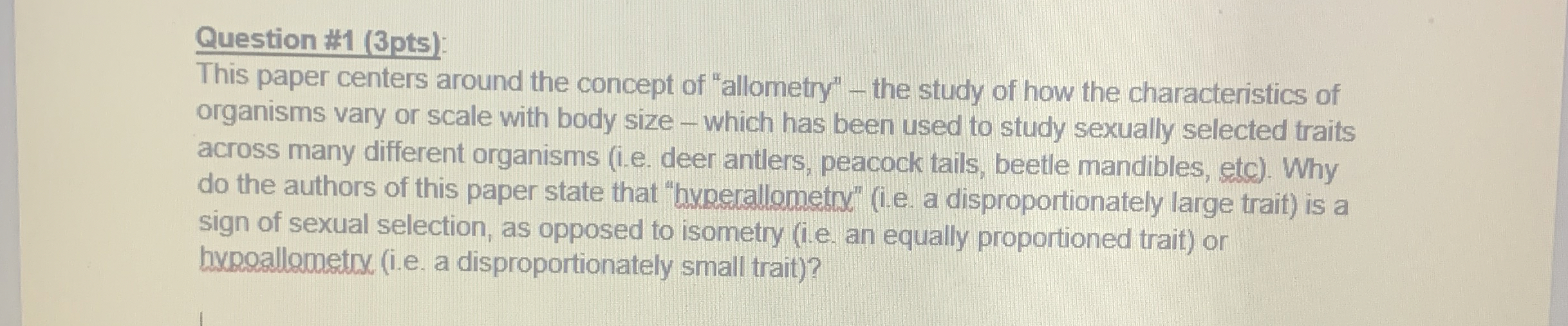 Solved Question #1 (3pts):This paper centers around the | Chegg.com