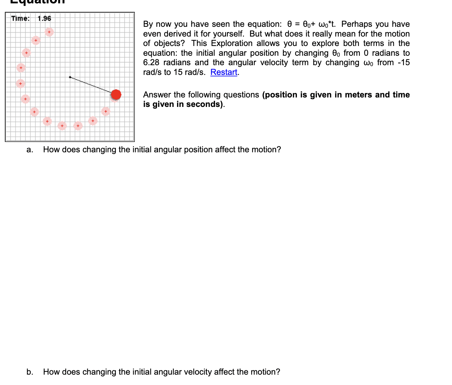 Solved Several measurable quantities are related. Use the | Chegg.com