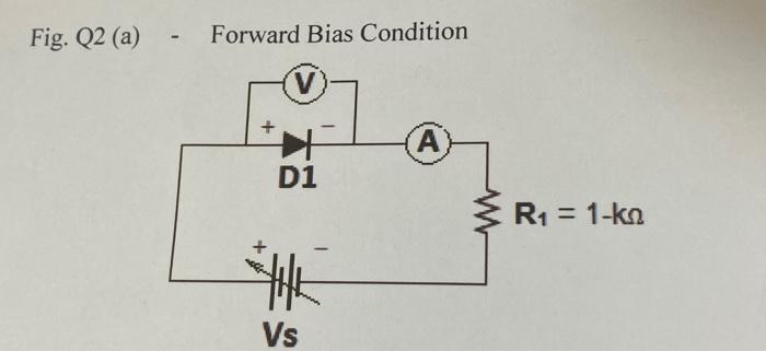 Solved Forward Bias Condition: 1. Using your breadboard | Chegg.com