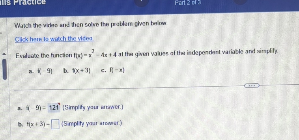 Solved Watch the video and then solve the problem given | Chegg.com