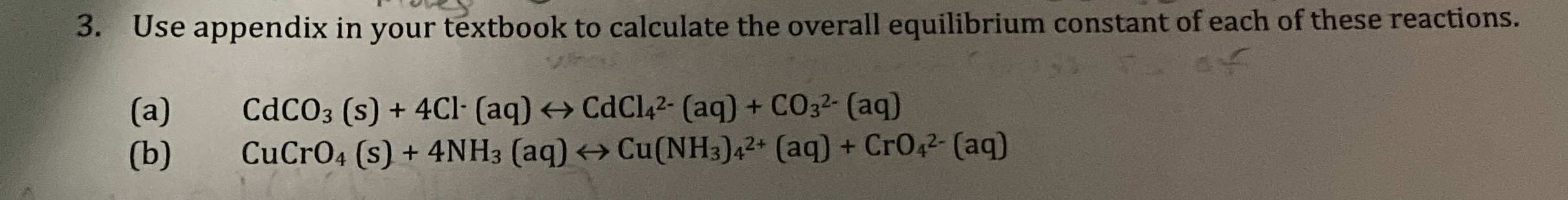 Solved Use the following reactions below to determine the | Chegg.com
