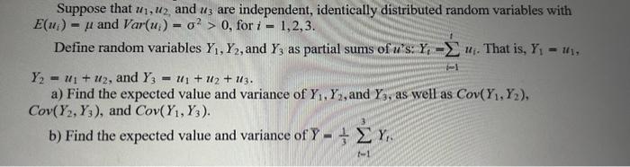 Solved Suppose that u1,u2, and u3 are independent, | Chegg.com