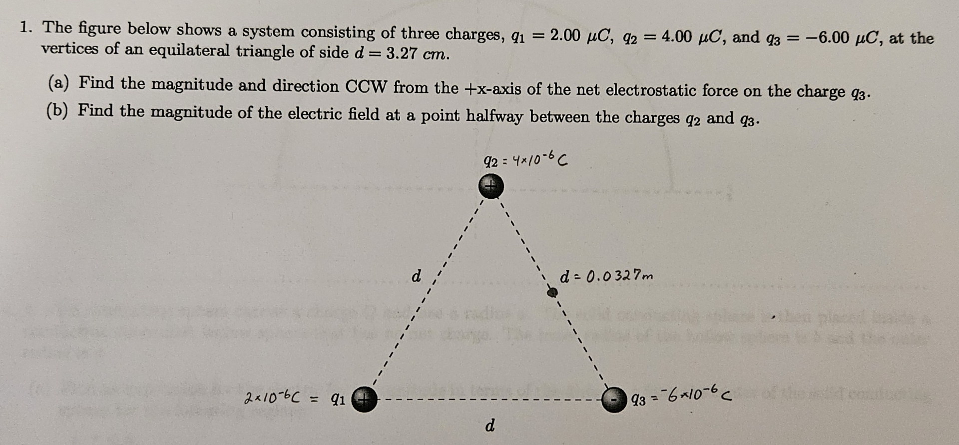 Solved 1. ﻿The figure below shows a system consisting of | Chegg.com