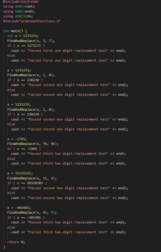 Solved Problem 3Deliverable: problem3functions.h and | Chegg.com