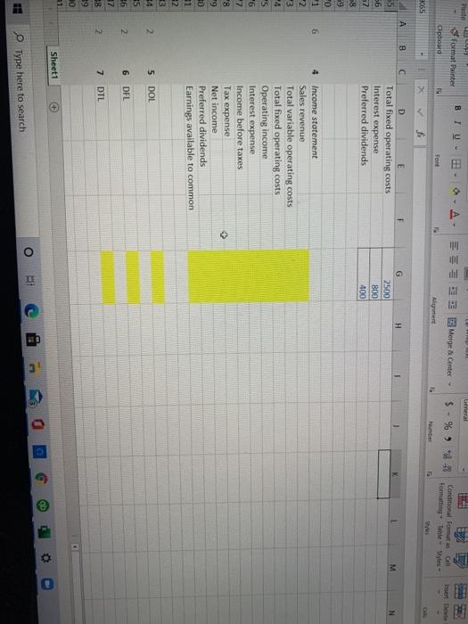 Solved Create a tool to calculate the operating breakeven | Chegg.com