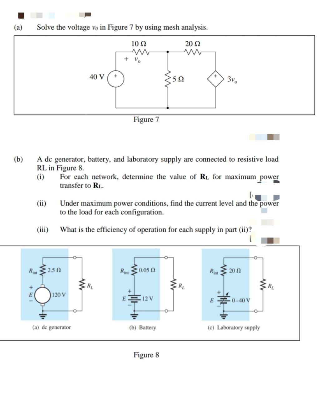 [Solved]: (a) Solve the voltage ( v_{0} ) in Fig