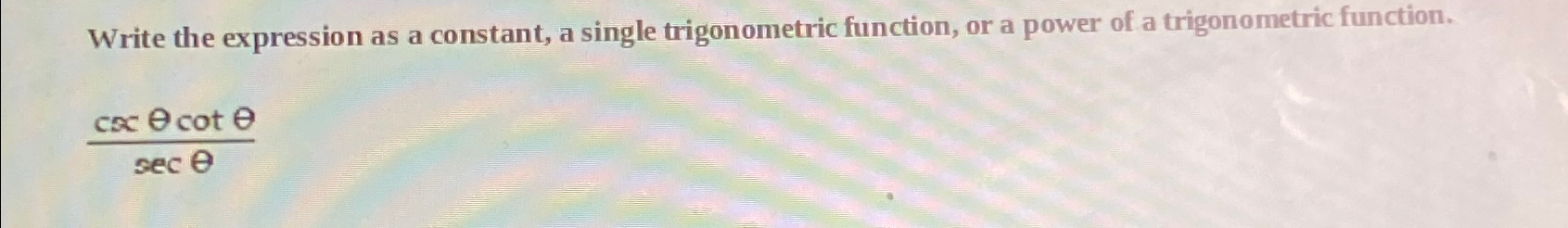 Solved Write the expression as a constant, a single | Chegg.com