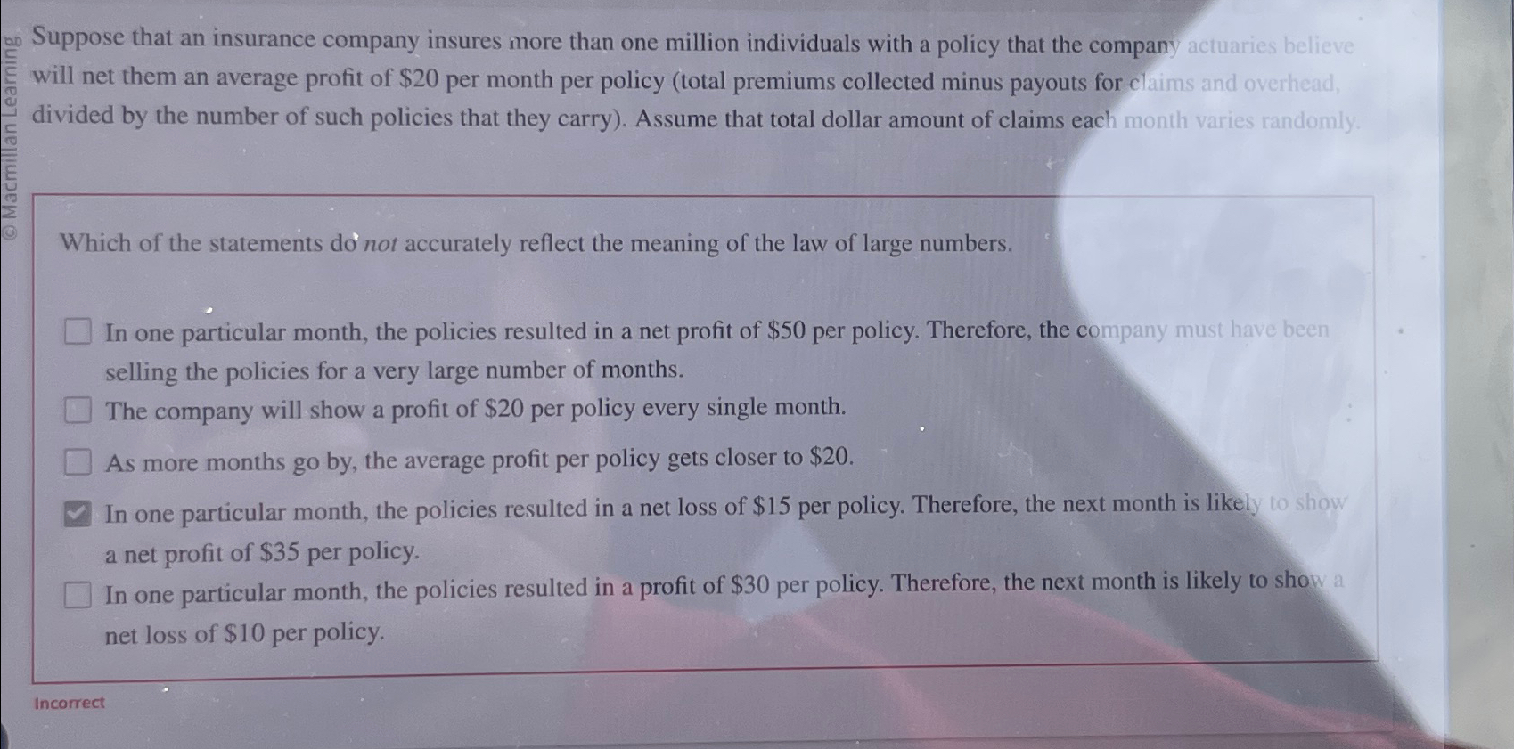 Solved Suppose that an insurance company insures more than | Chegg.com