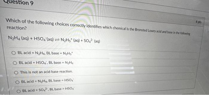 Solved Which of the following choices correctly identifies | Chegg.com