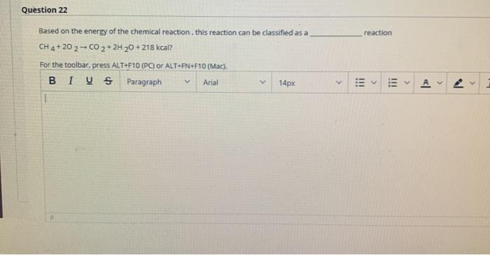 Solved reaction Question 22 Based on the energy of the | Chegg.com