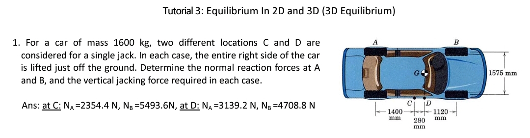 Solved Tutorial 3: Equilibrium In 2D and 3D (3D | Chegg.com
