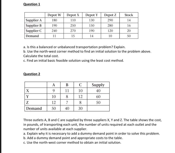 Solved Question 1 a. Is this a balanced or unbalanced | Chegg.com