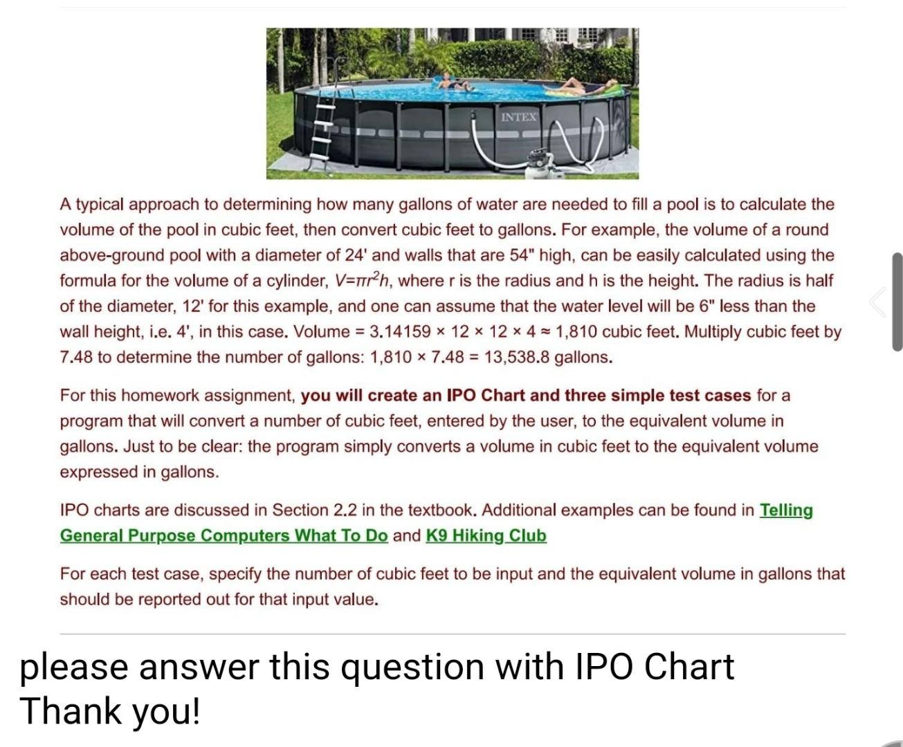 Solved A typical approach to determining how many gallons of | Chegg.com