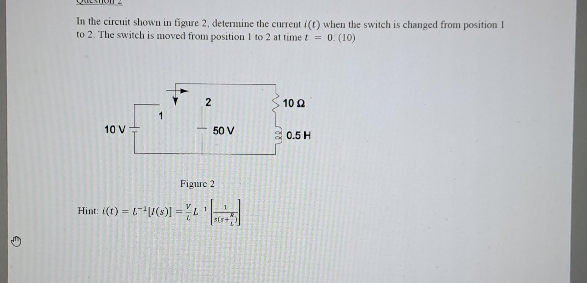 Solved In the circuit shown in figure 2, determine the | Chegg.com