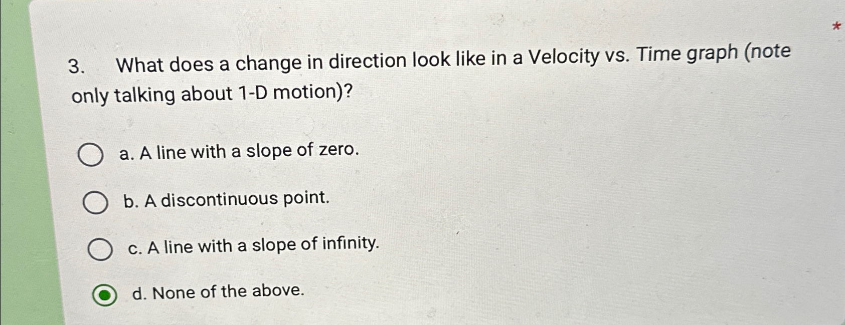 Solved What does a change in direction look like in a | Chegg.com