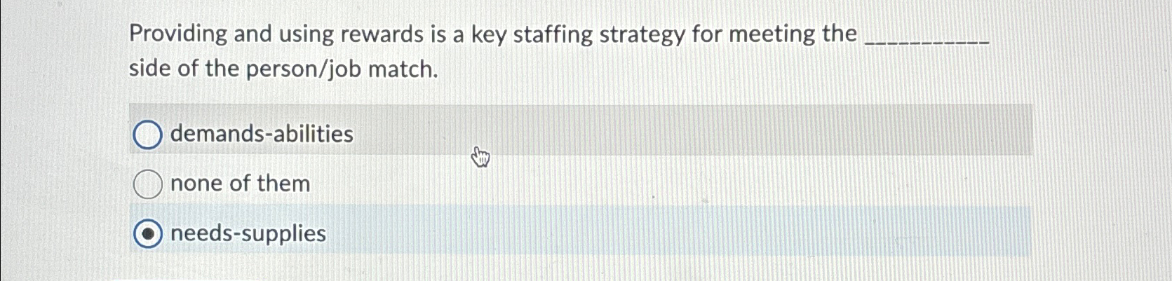 Solved Providing and using rewards is a key staffing | Chegg.com