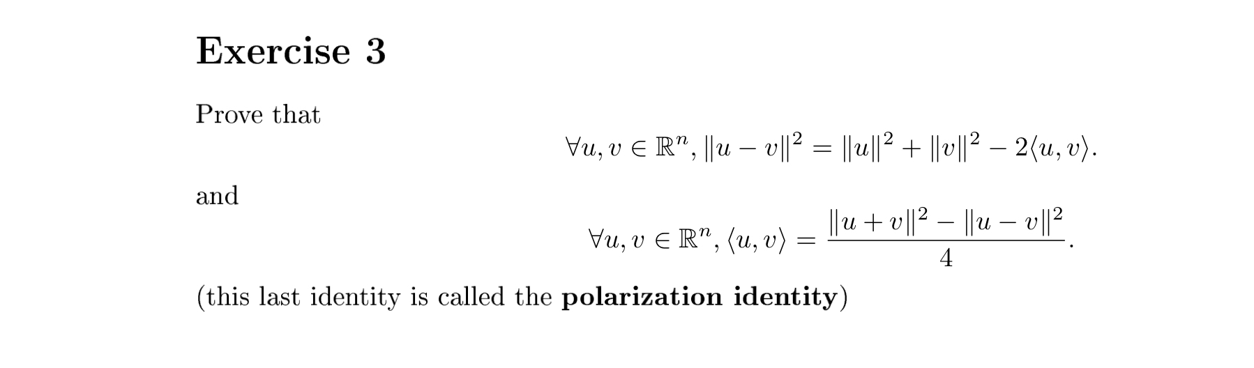 Solved Exercise 3Prove | Chegg.com