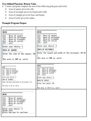 Solved Predefined Function: ceil(), floor(), rand(), srando | Chegg.com