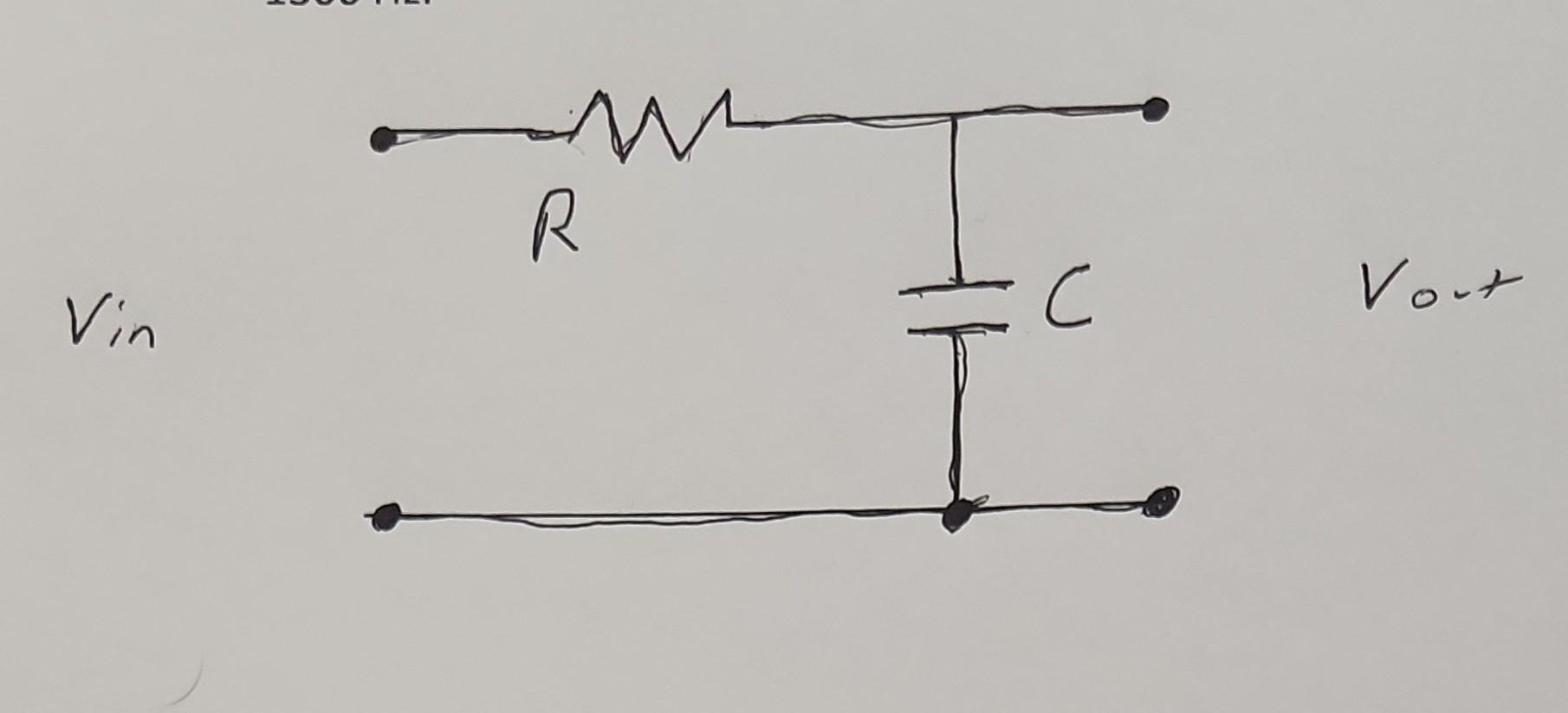 Solved consider the low pass filter below what is the | Chegg.com