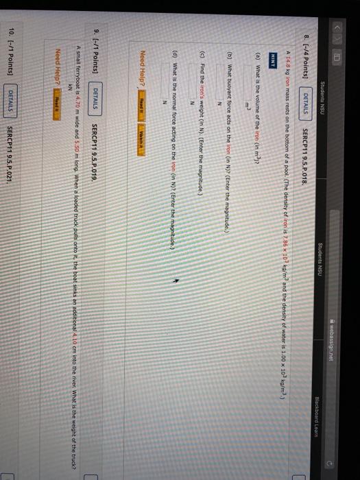 Solved webassign.net Student NSU Students NSU Blackboard | Chegg.com