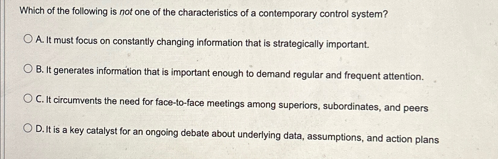 Solved Which of the following is not one of the | Chegg.com