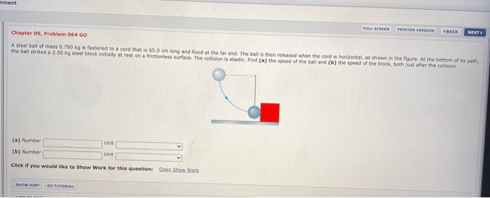 Solved nment FULL SCREEN PRINTER VERSION 4 BACK Chapter 09, | Chegg.com