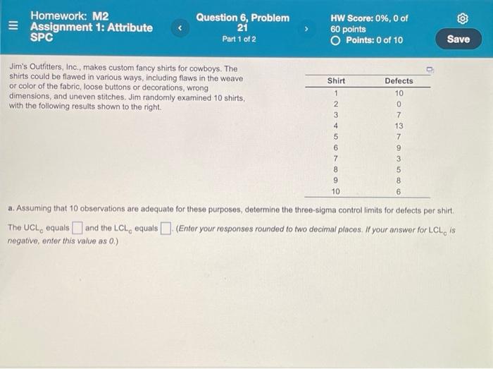 Solved Homework: M2 Assignment 1: Attribute SPC Sample 1 2 3 | Chegg.com