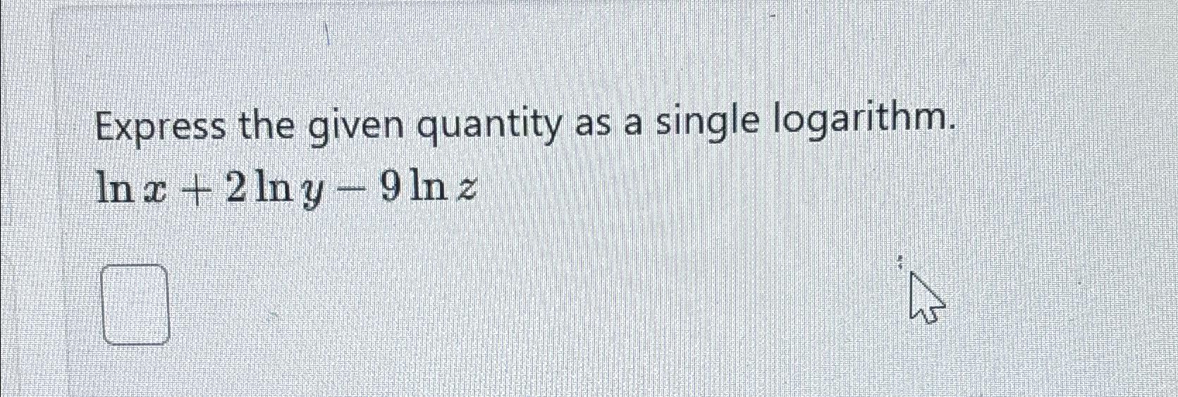 Solved Express the given quantity as a single | Chegg.com