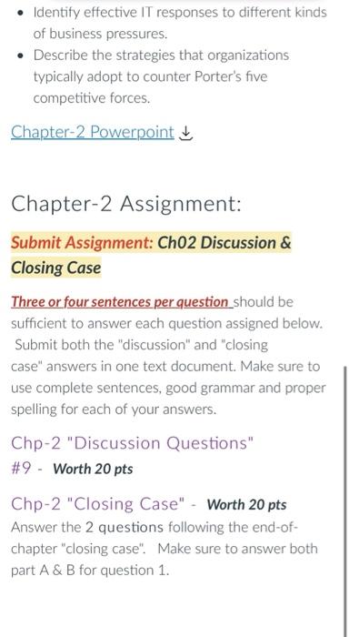 Solved Chapter 2 Outline And Learning Objectives Chapter