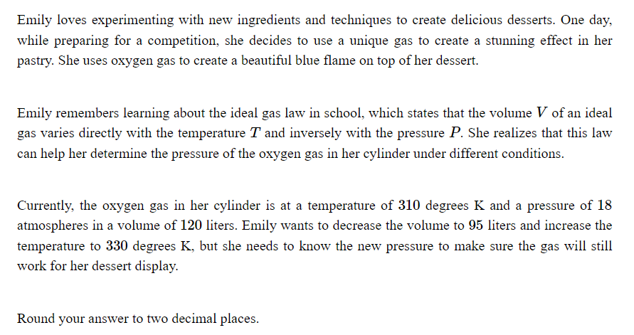 Solved Emily loves experimenting with new ingredients and | Chegg.com