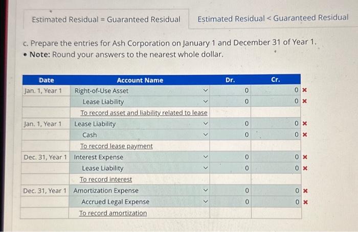 Solved Mac Leasing Company (lessor) and Ash Corporation | Chegg.com
