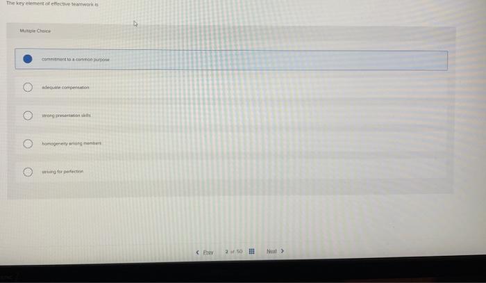 Solved The key element of effective teamwork is SYNC | Chegg.com