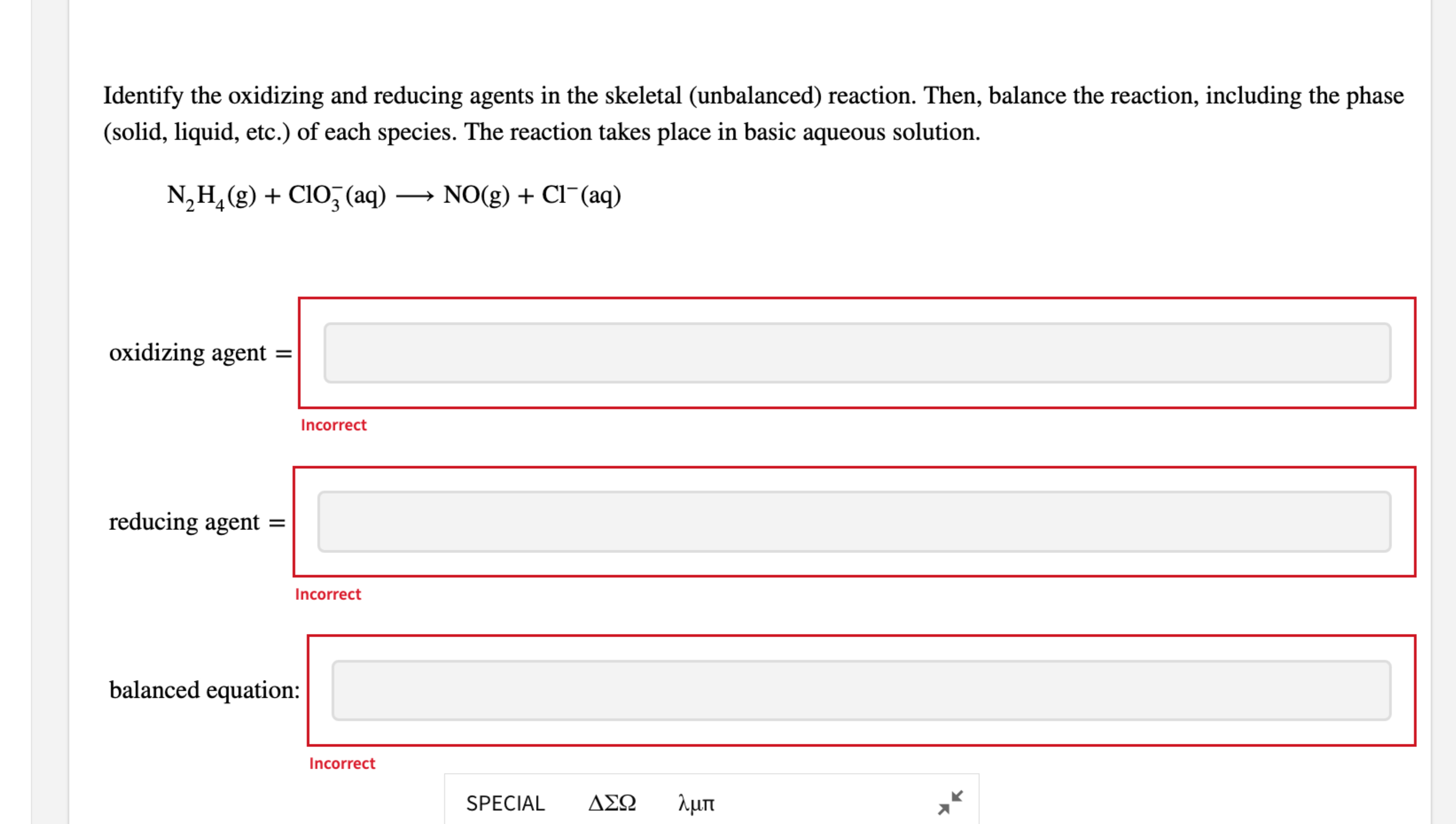 Solved Identify the oxidizing and reducing agents in the | Chegg.com
