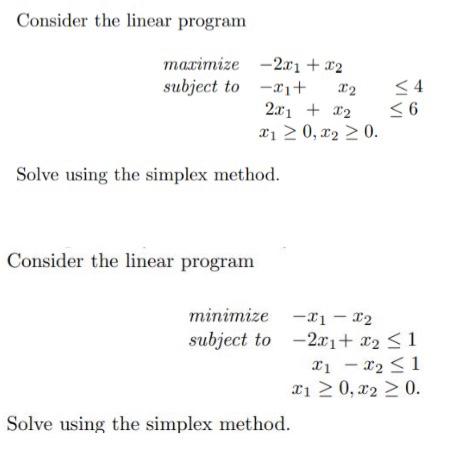 Solved Consider the linear program maximize subject to | Chegg.com