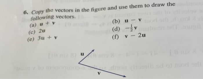 Solved 6. Copy the vectors in the figure and use them to | Chegg.com