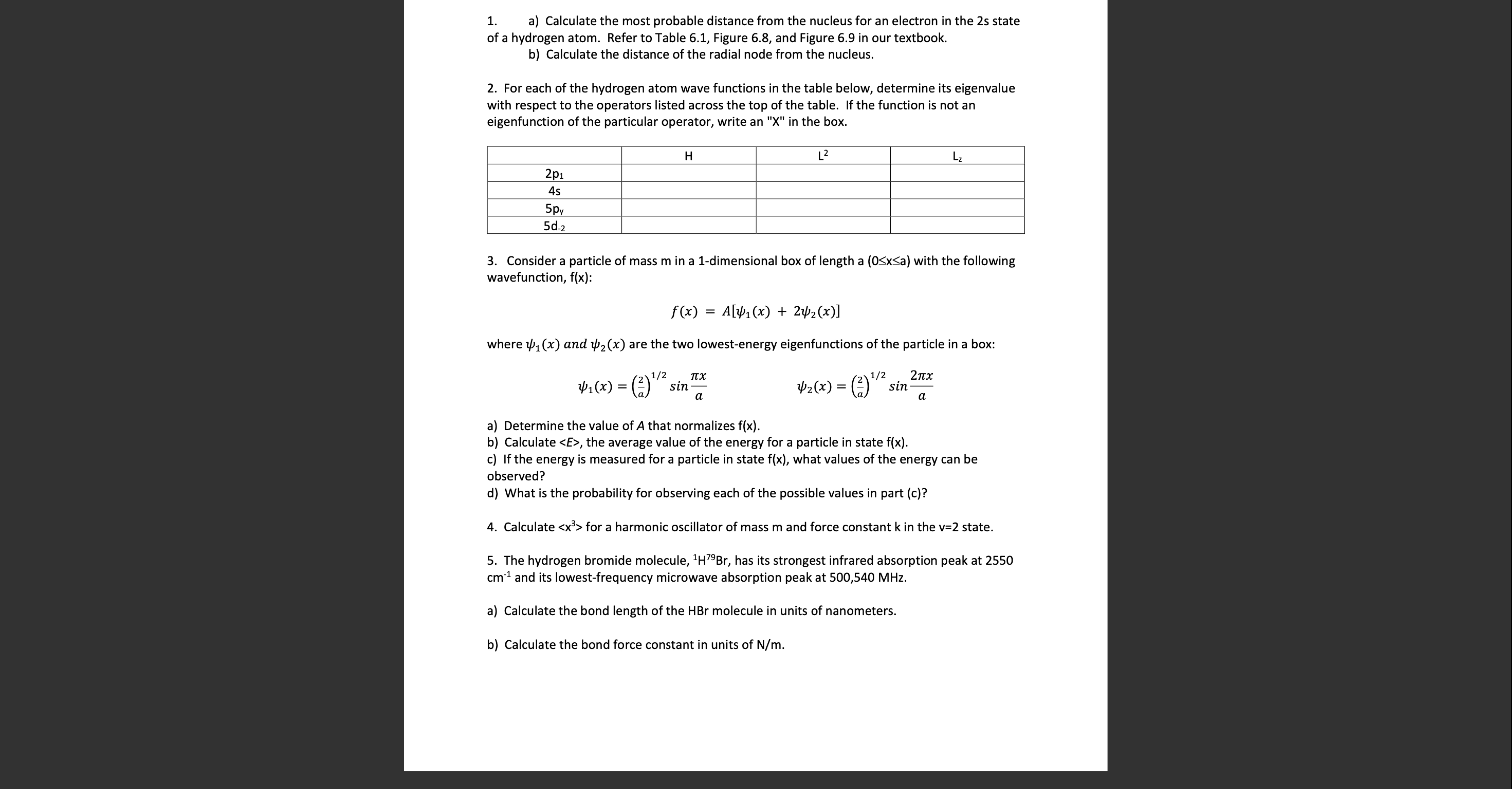 Solved A ﻿calculate The Most Probable Distance From The