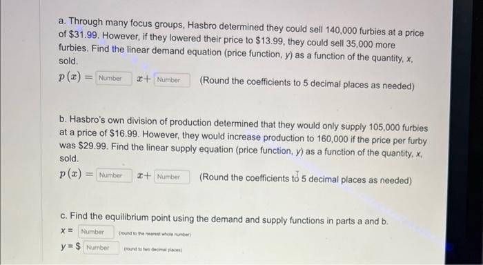 Solved Hasbro conducted market research to determine the | Chegg.com