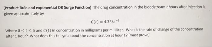 Solved (Product Rule and exponential OR Surge Function) The | Chegg.com
