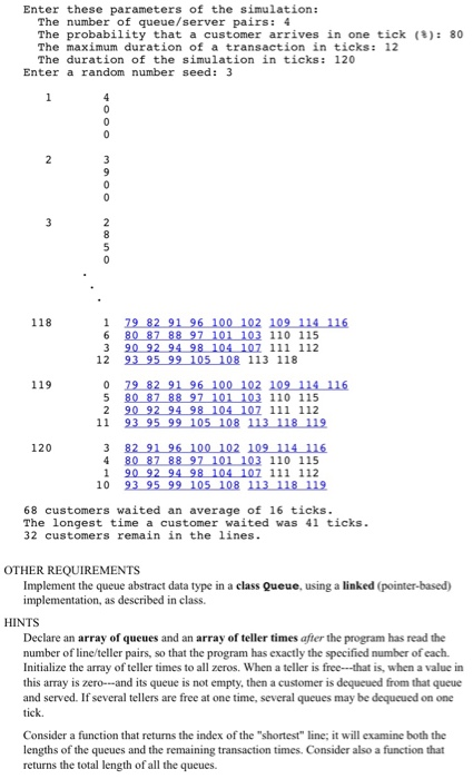 Solved Title Queueing Simulation Introduction A Queue Is A 3502