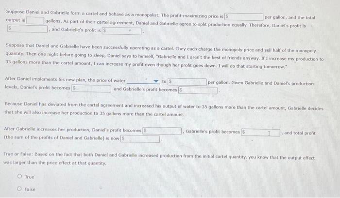Solved 3. Breakdown of a cartel agreement Consider a town in | Chegg.com