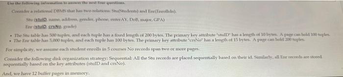 Solved Consider the following two transactions: | Chegg.com