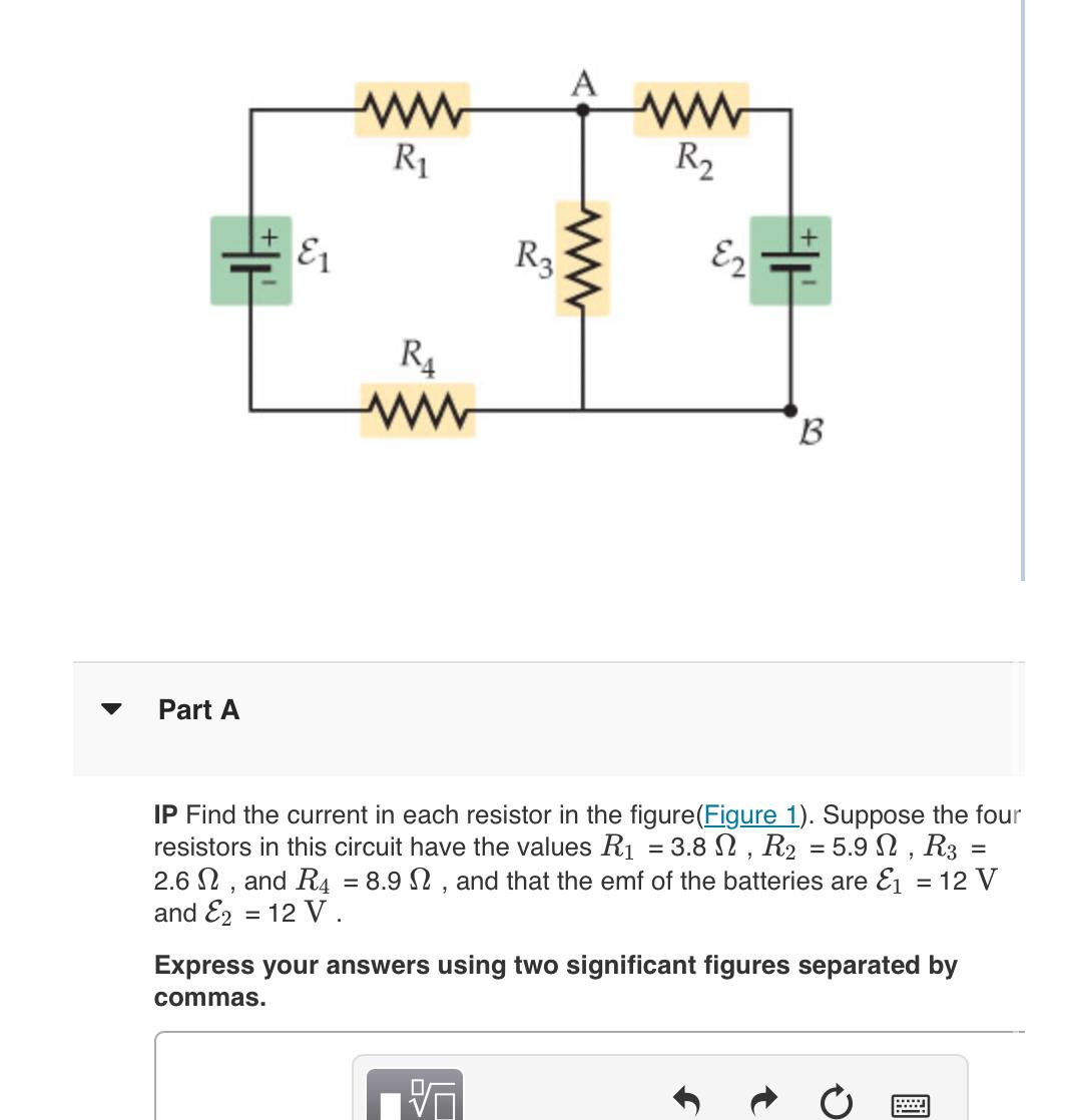 Solved Find the current in each resistor in the | Chegg.com