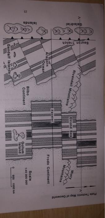 6) Using the magnetic anomaly pattern in the Elrond | Chegg.com