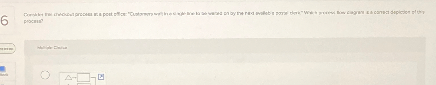 Solved Consider this checkout process at a post office: | Chegg.com